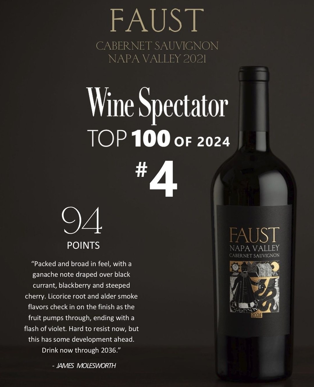 Faust Napa Valley Cabernet Sauvignon | UNCORK MEXICO